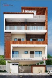 Multi Storey House Elevation |33*58 Multi-Family Home Elevation ...