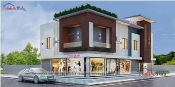 35*22 Shopping Complex Elevation | 770 Showroom Building Design ...