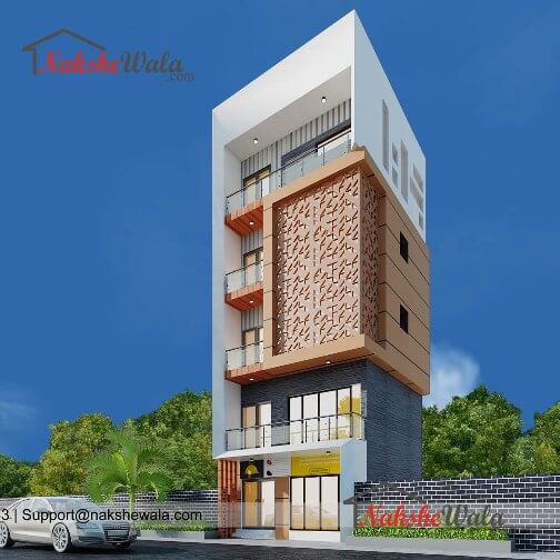 Multi Storey House Elevation | 20*20 Multi-Family Home Elevation | 400 ...