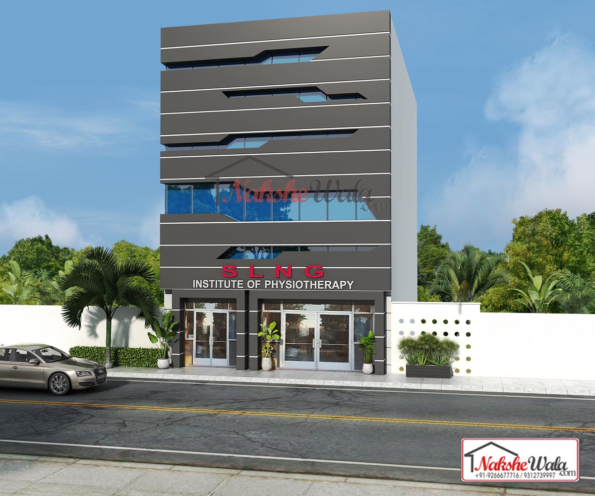 College Building Elevation| 26*48 Institutional Building Designs ...