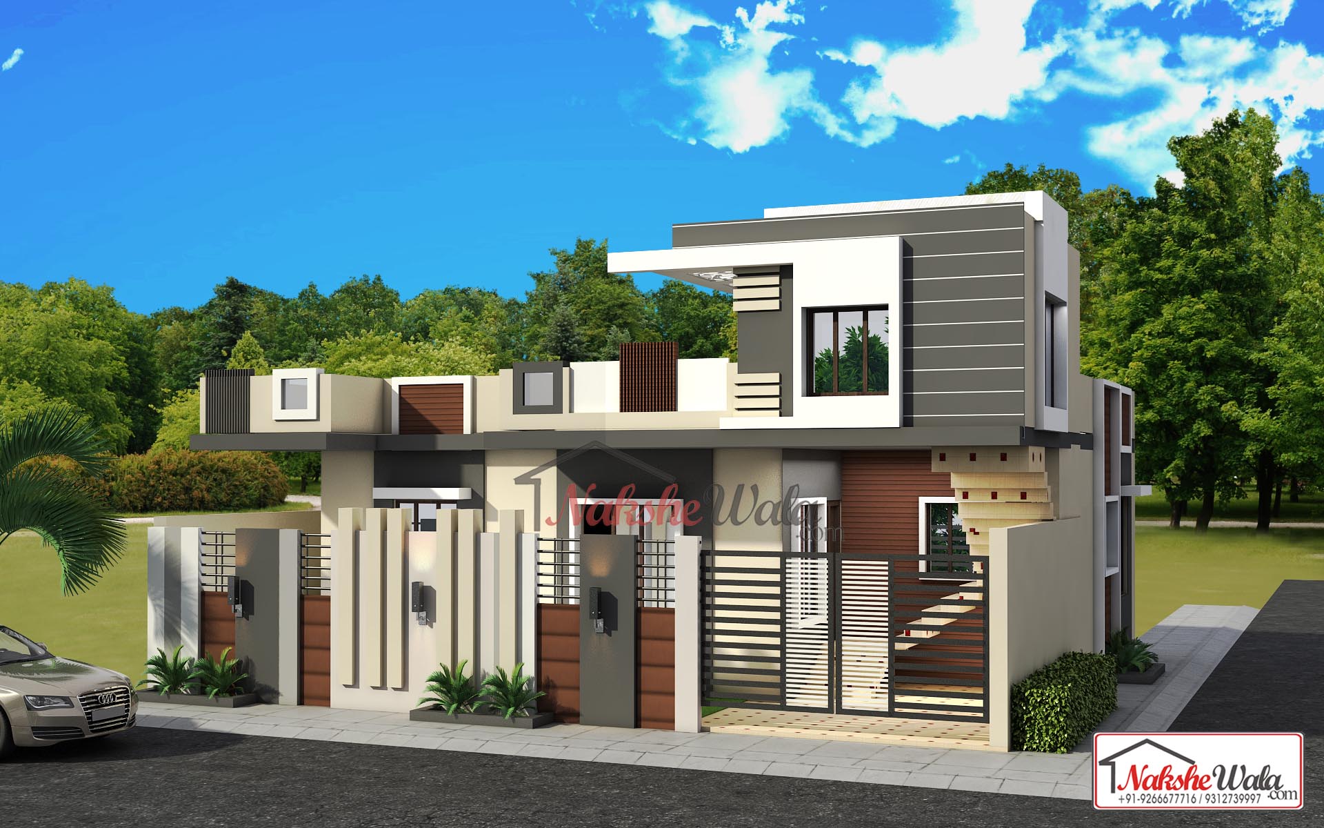 Simplex House Design |44*40 Single Storey Home Elevation |1760sqft ...
