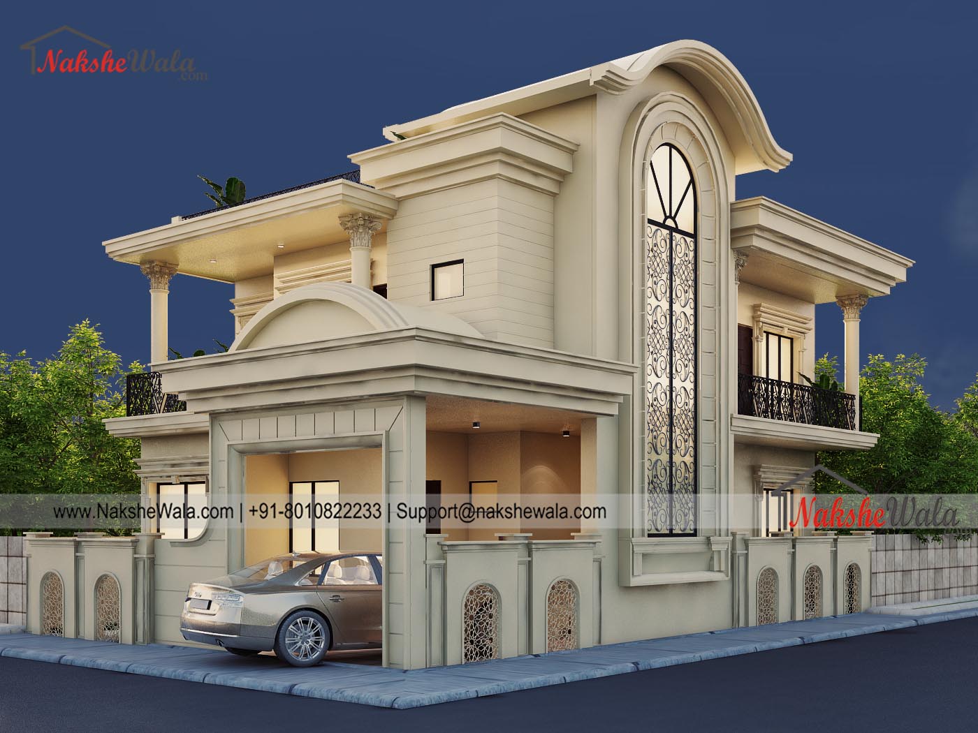 Affordable House Elevation|30*50 Double Storey Home Elevation | Duplex ...