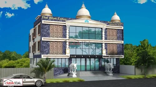 27*46 Banquet Hall Elevation |1242 Hotel and Banquet Hall Building ...